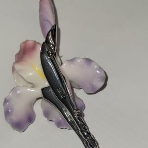 Franz | Jewelry | Vintage Signed Franz Porcelain Flower Brooch | Poshmark